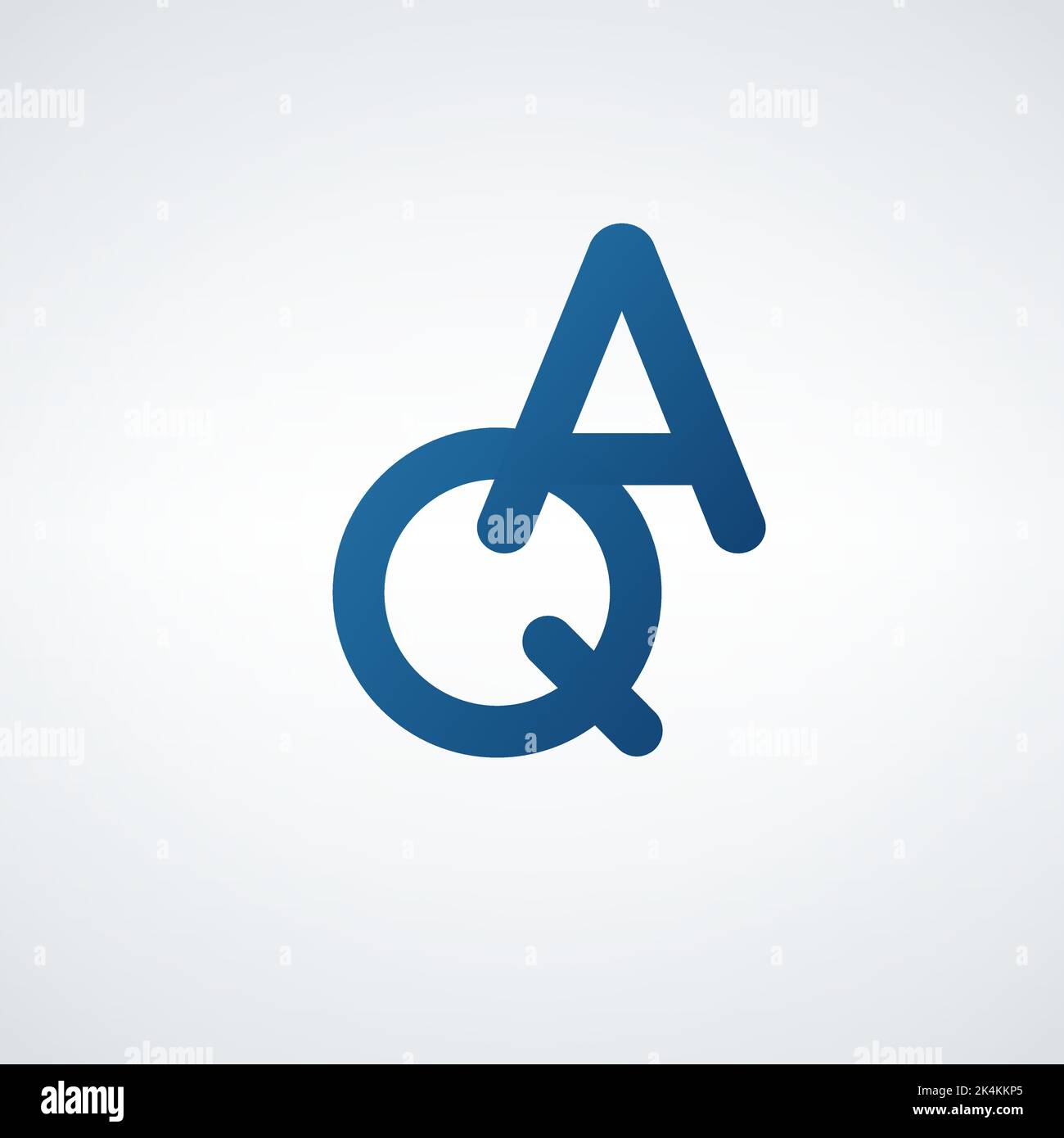 Questions and answers icon q and a letters. Vector minimal trendy thin ...