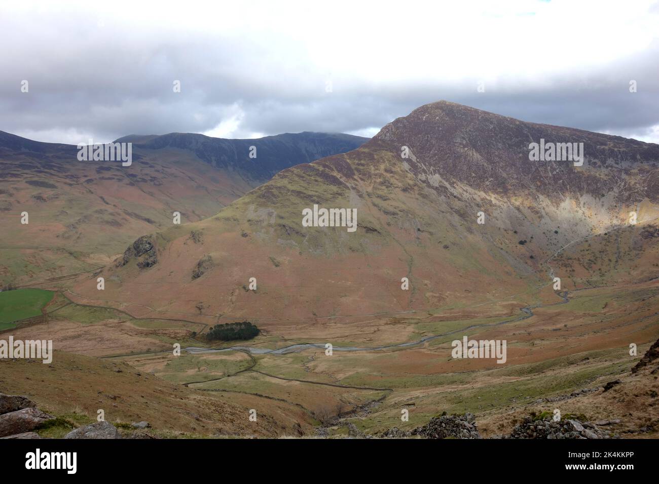 The Wainwright 'Fleetwith Pike' from the Scarth Gap Path to Buttermere ...