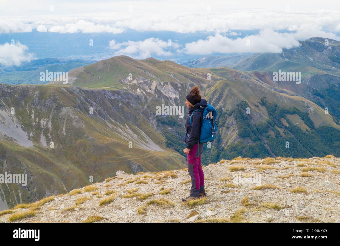 Monte Corvo (Italy) - High peak in the mountain range named Gran Sasso ...