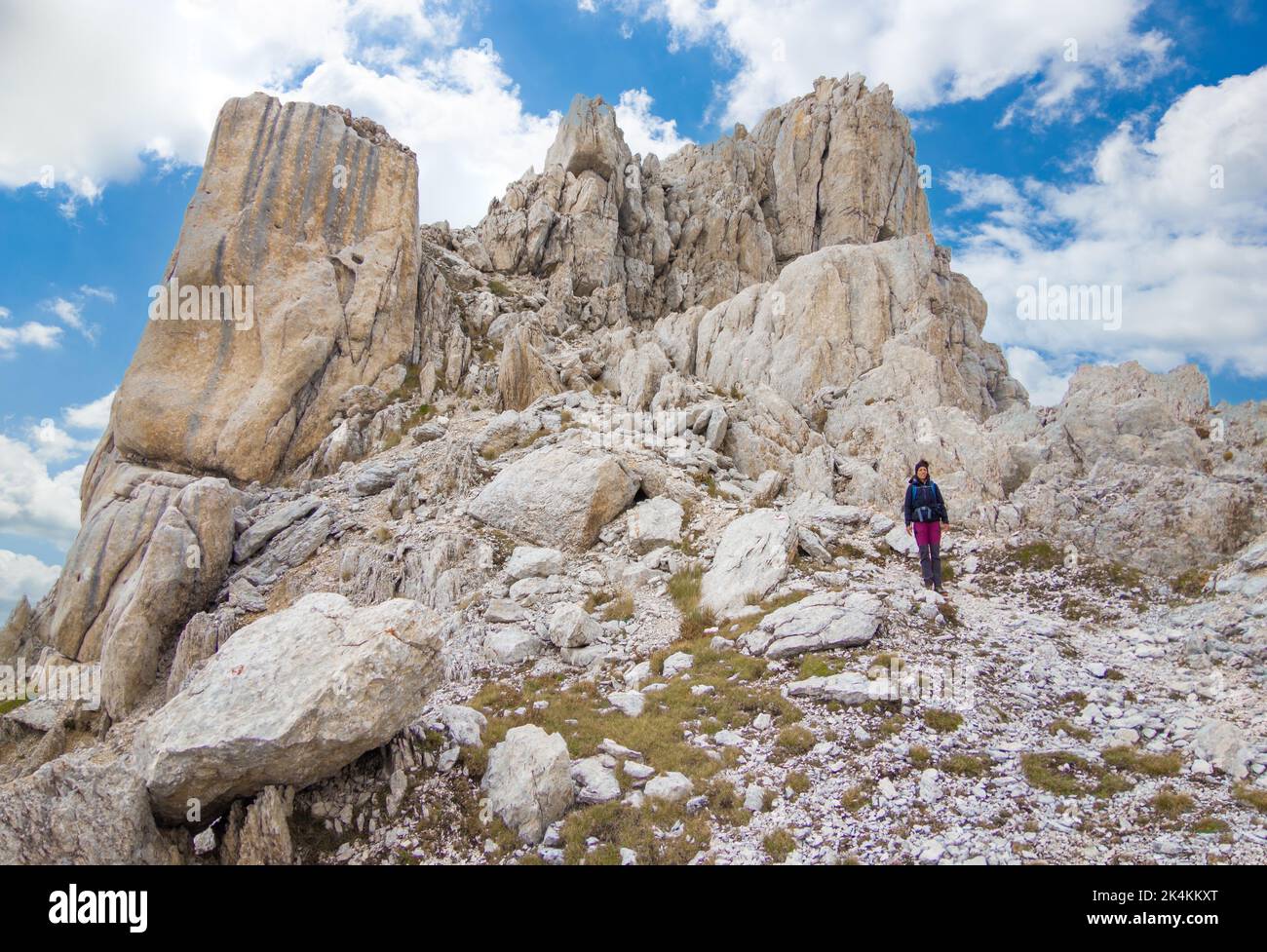 Monte Corvo (Italy) - High peak in the mountain range named Gran Sasso ...