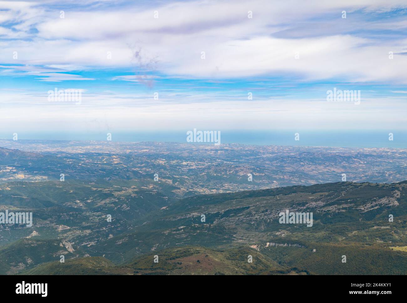 Monte Corvo (Italy) - High peak in the mountain range named Gran Sasso ...