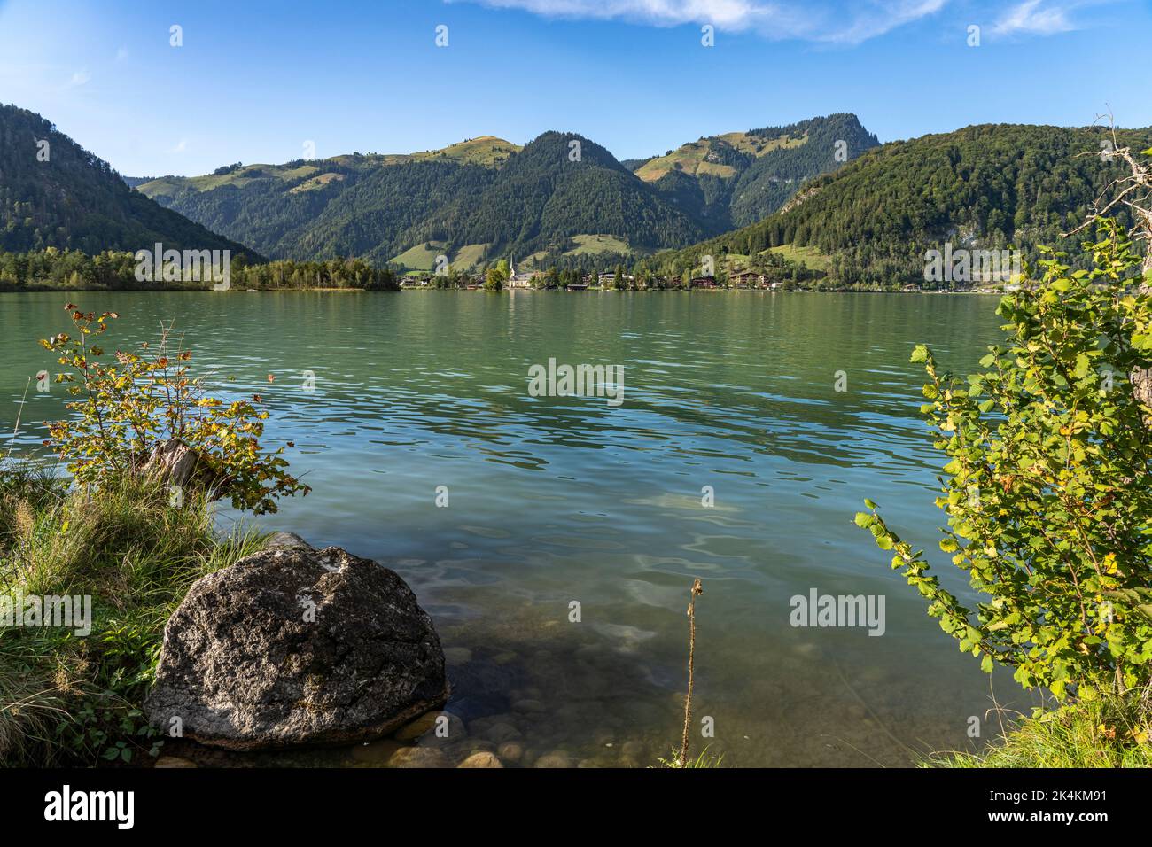 See und Ort Walchsee, Tirol, Österreich | lake and village Walchsee ...