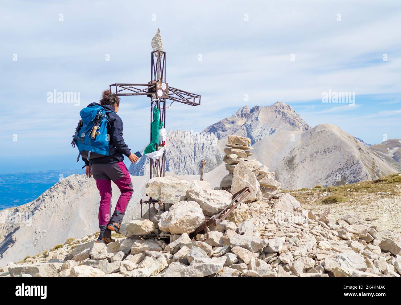 Monte Corvo (Italy) - High peak in the mountain range named Gran Sasso ...