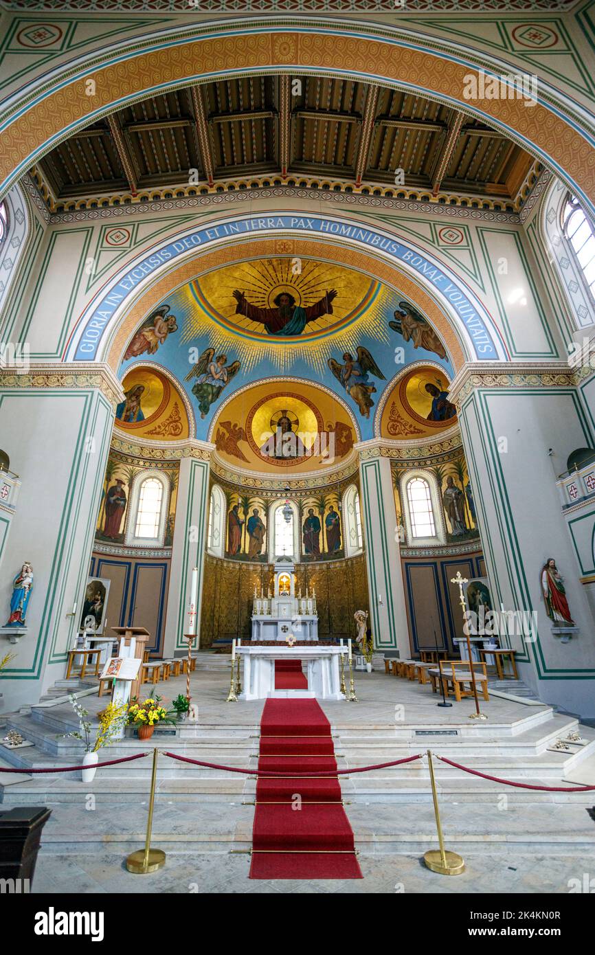 Peter-und-Paul-Kirche am Bassinplatz in Potsdam Stock Photo - Alamy