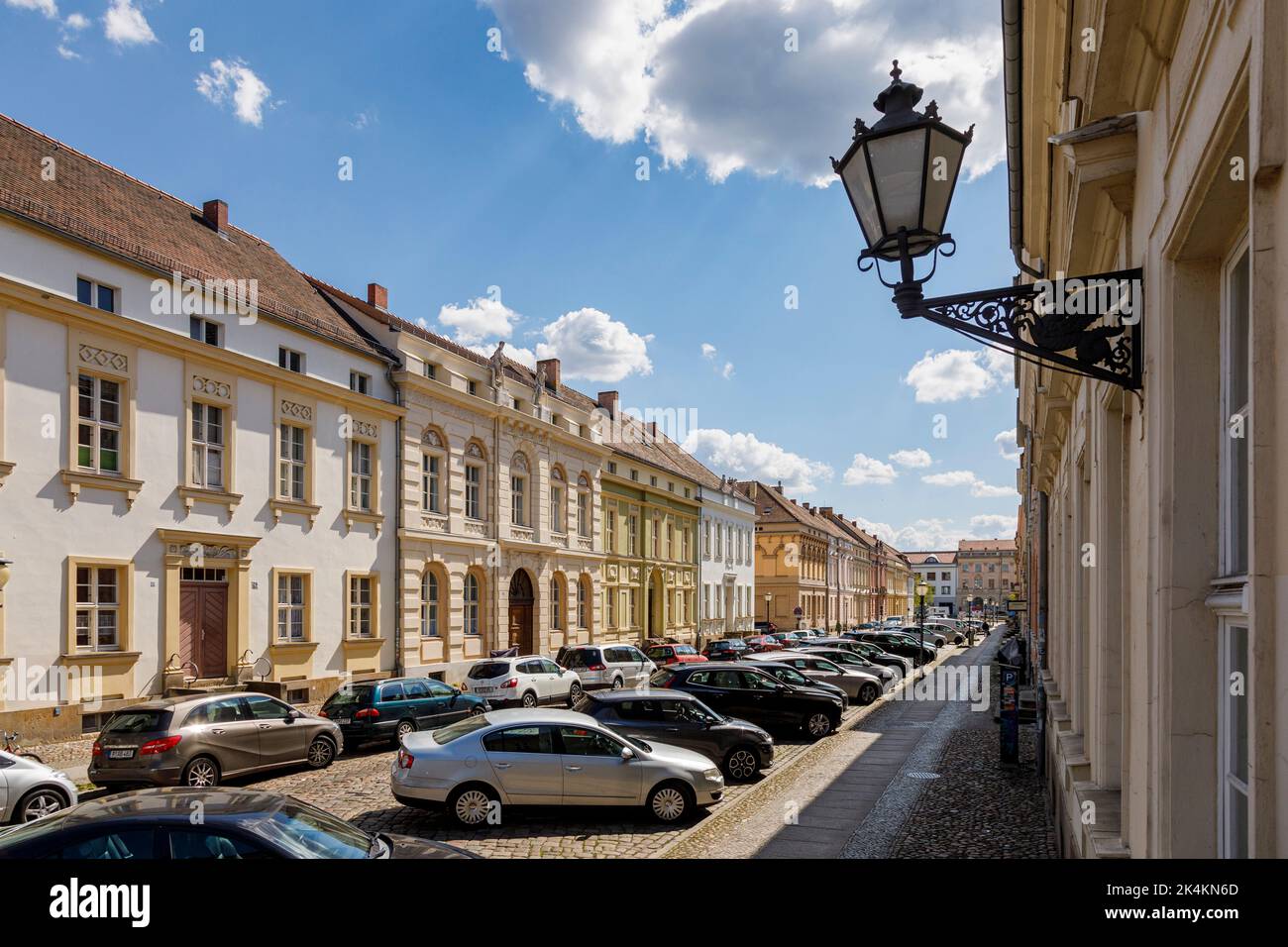 Northern inner city of Potsdam, Wilhelm-Staab-Strasse in the historic ...