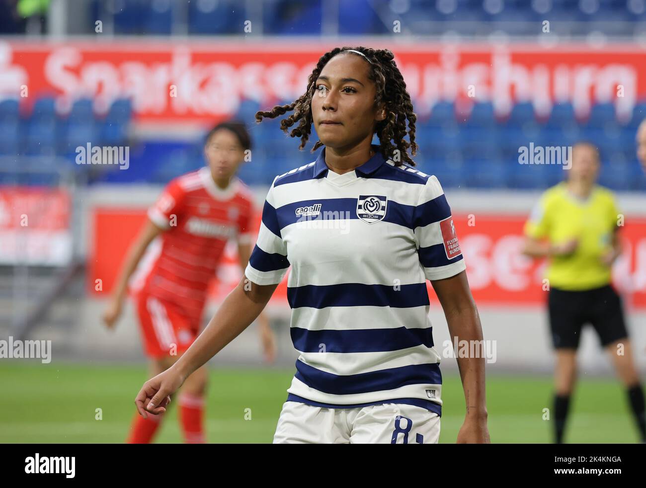 Duisburg Germany. 02nd Oct 2022. Flyeralarm Frauen Bundesliga Matchday 3 MSV Duisburg FC Bayern Munich Vanessa Fuerst MSV Credit Juergen Schwarz Alamy Live News Stock Photo Alamy