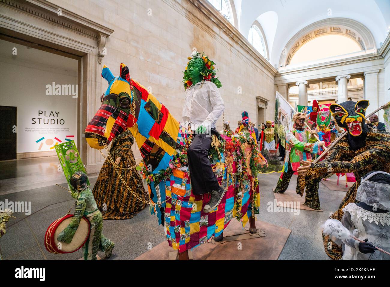 3 October 2022: Hew Locke: The Procession at Tate Britain London Stock ...