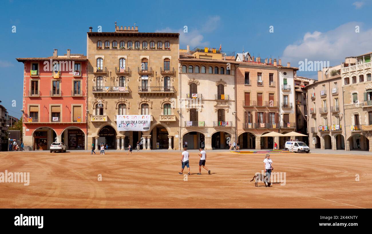 Plaça Major de Vic. The main square, Vic, Spain Stock Photo - Alamy