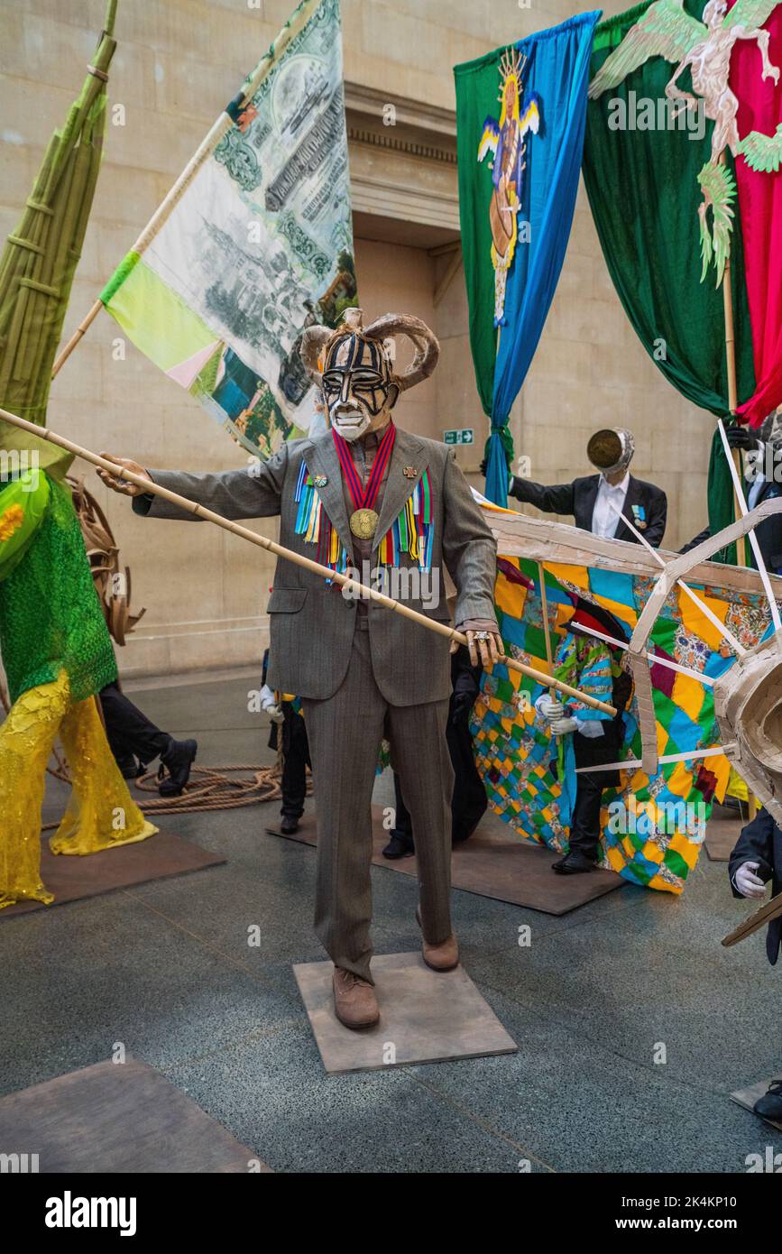 3 October 2022: Hew Locke: The Procession at Tate Britain London Stock Photo - Alamy