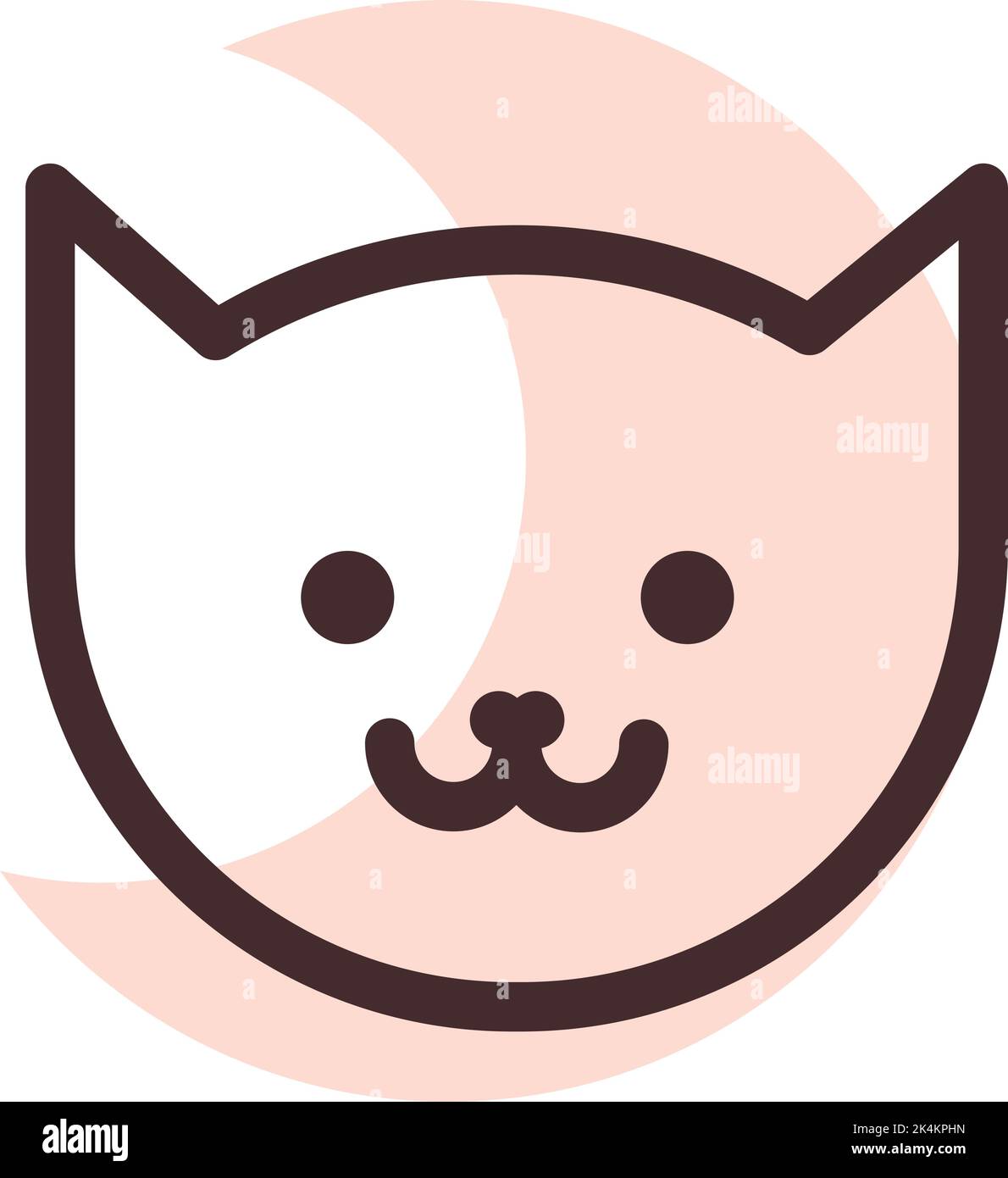 Cat head illustration hi-res stock photography and images - Alamy