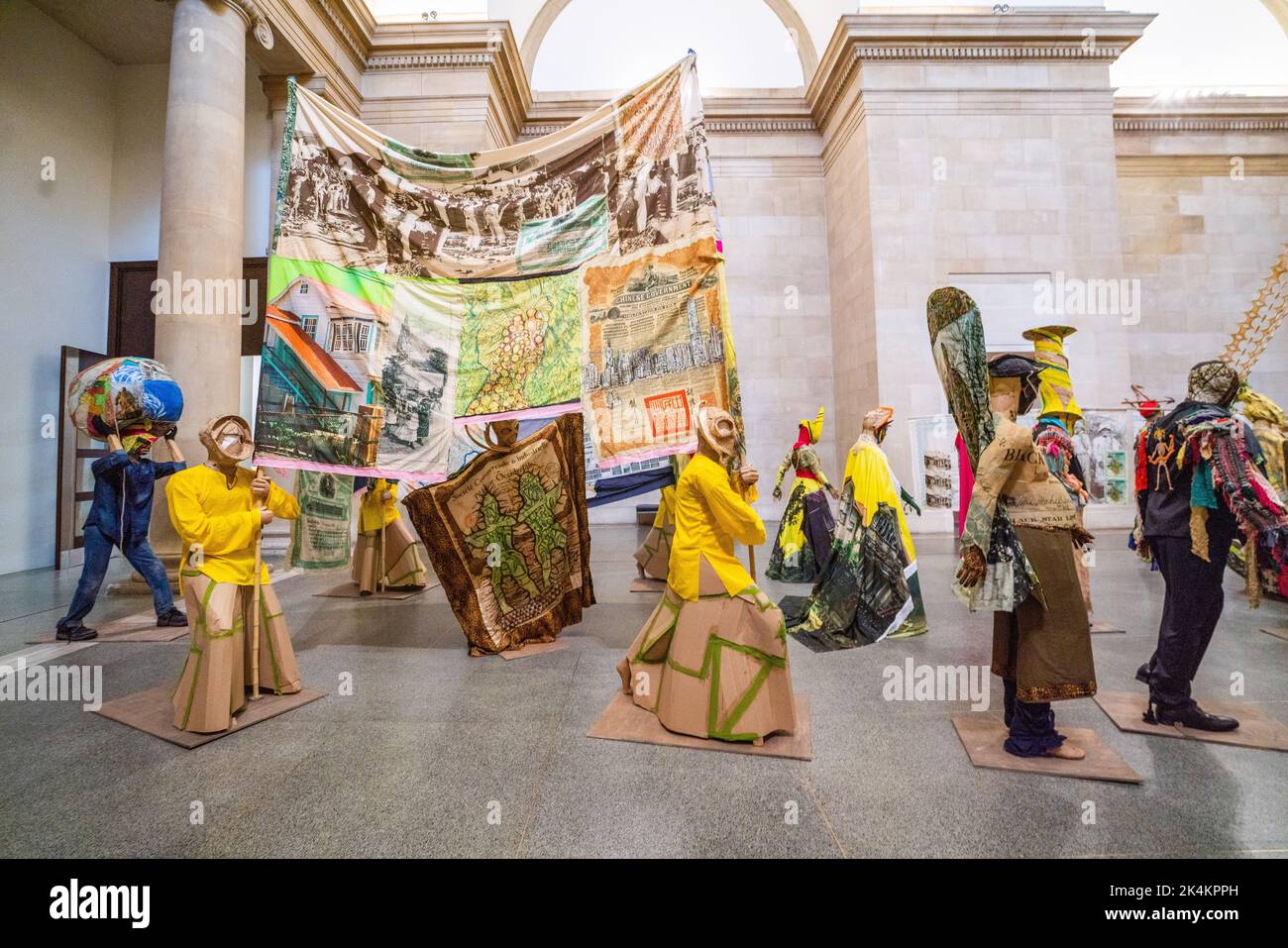 3 October 2022: Hew Locke: The Procession at Tate Britain London Stock ...