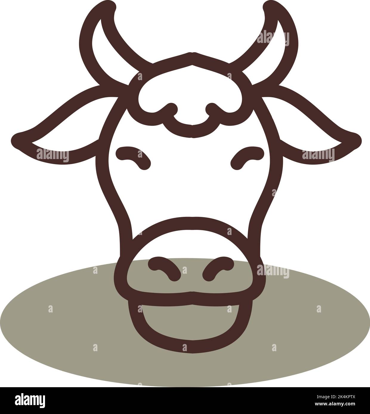 Bull head illustration hi-res stock photography and images - Alamy