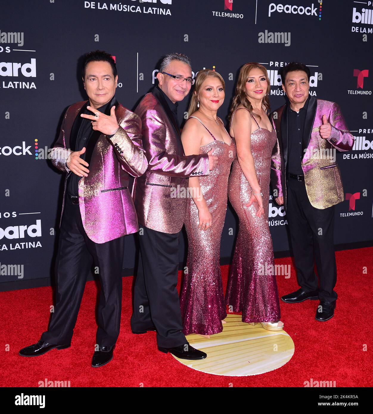 CORAL GABLES, FLORIDA - SEPTEMBER 29: Los Ángeles Azules attends the ... CORAL GABLES, FLORIDA - SEPTEMBER 29: Los Ángeles Azules attends the ...