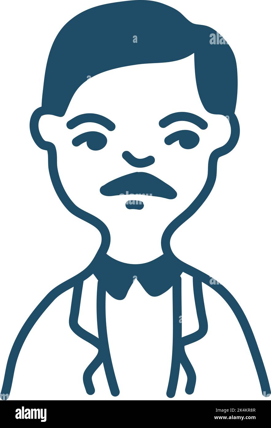 Old man with moustache Stock Vector Images - Alamy