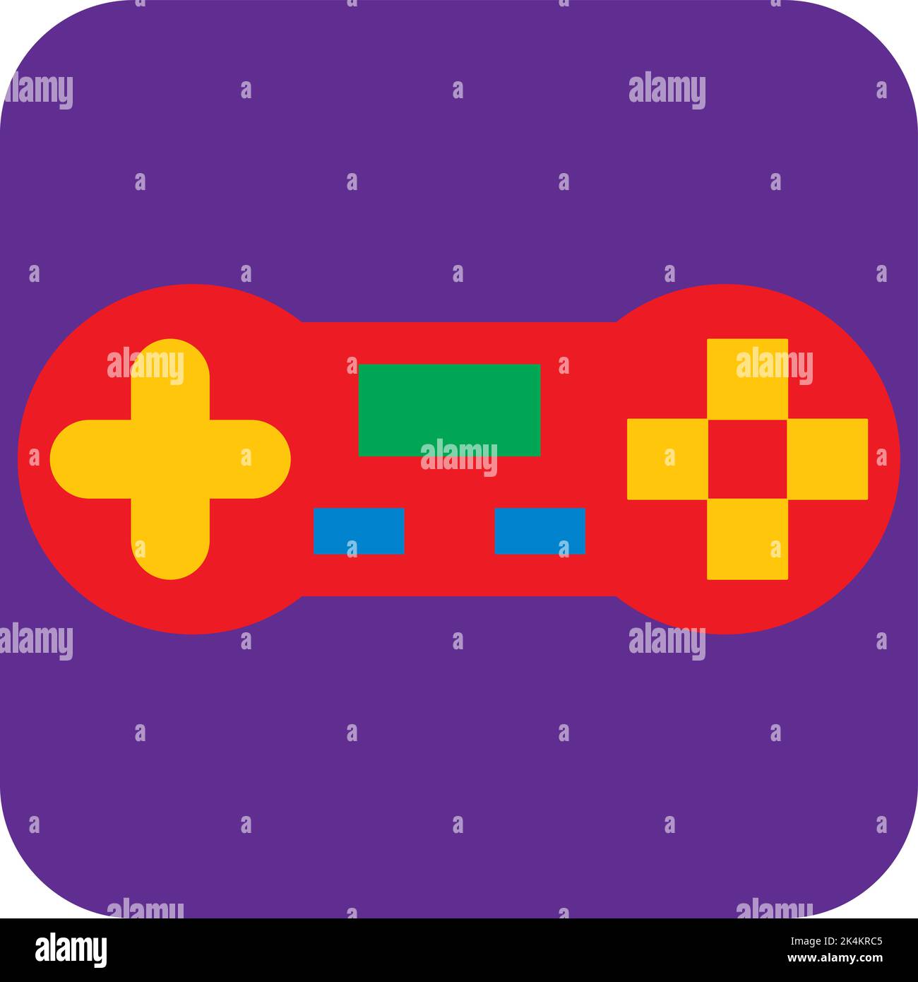 Baby toy controller, illustration, vector on a white background Stock ...