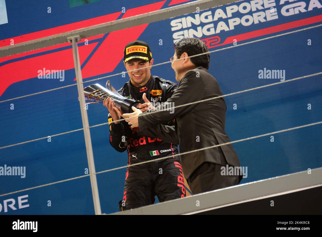 SINGAPORE, Singapore street circuit, 02. OCTOBER 2022: #11. Sergio ...