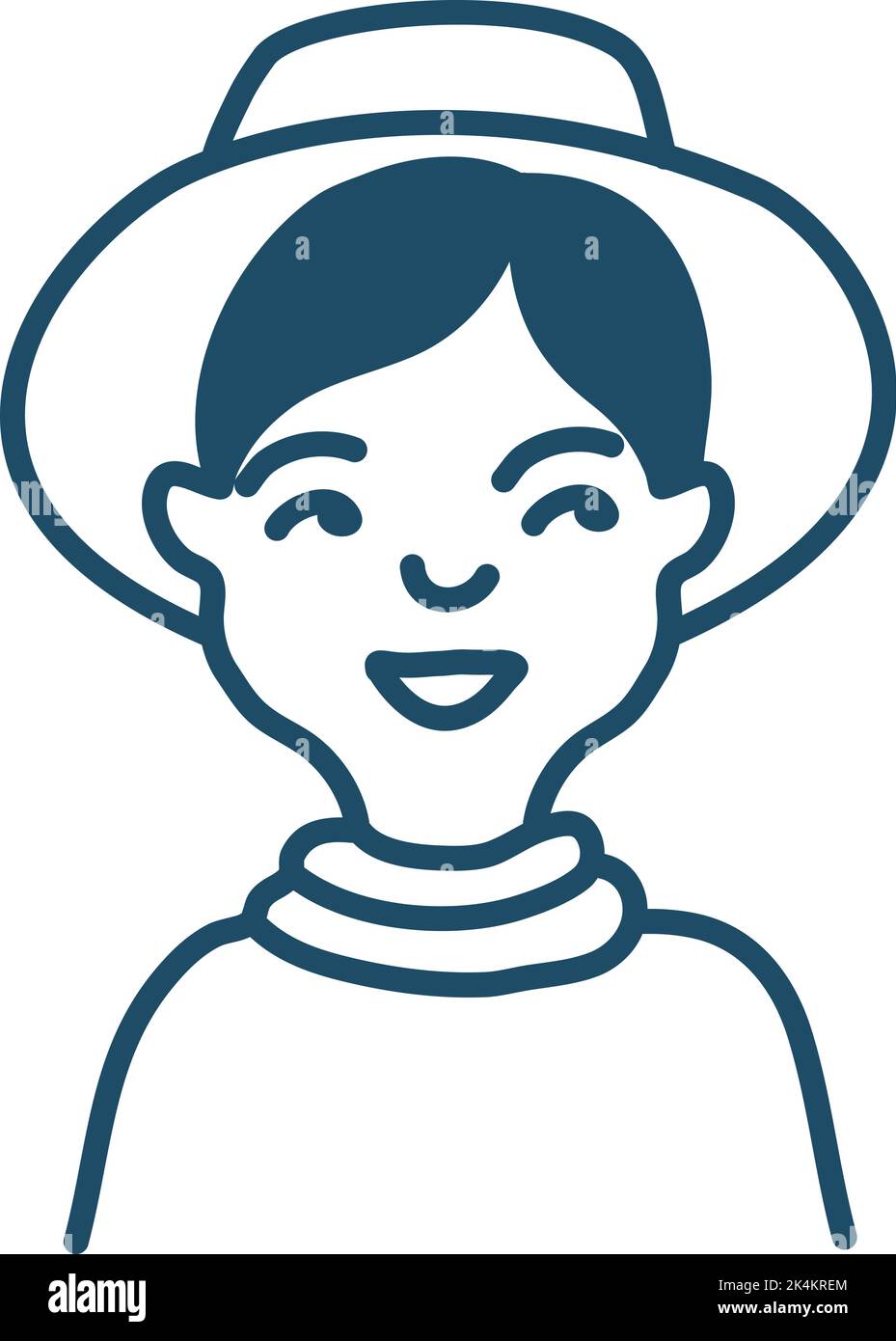 Big hat beach Stock Vector Images - Alamy