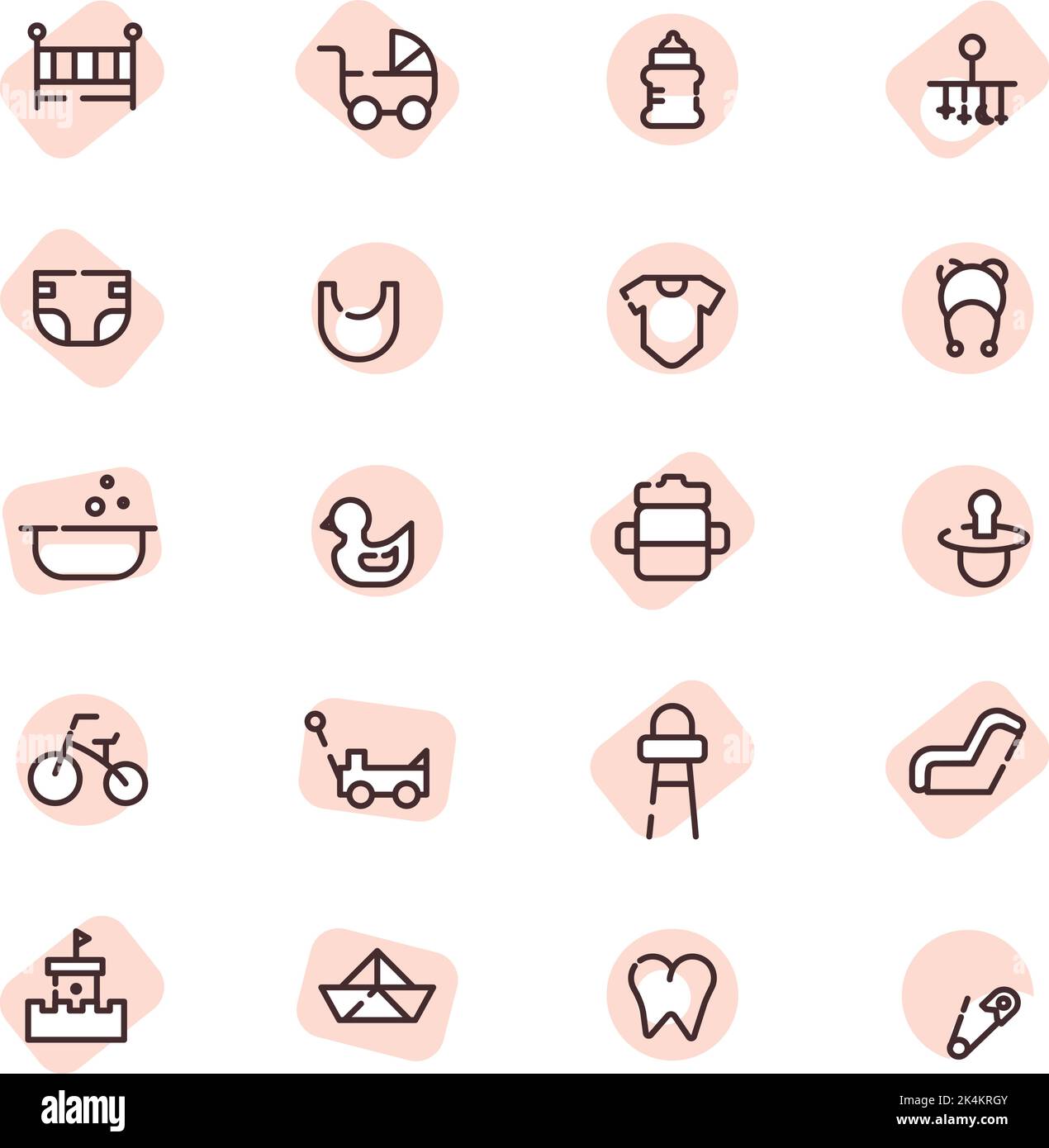 Baby care, illustration, vector on a white background Stock Vector ...