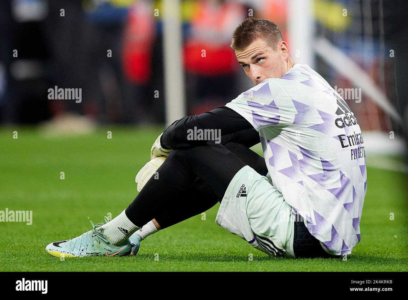 Andriy Lunin of Real Madrid during the La Liga match between Real ...