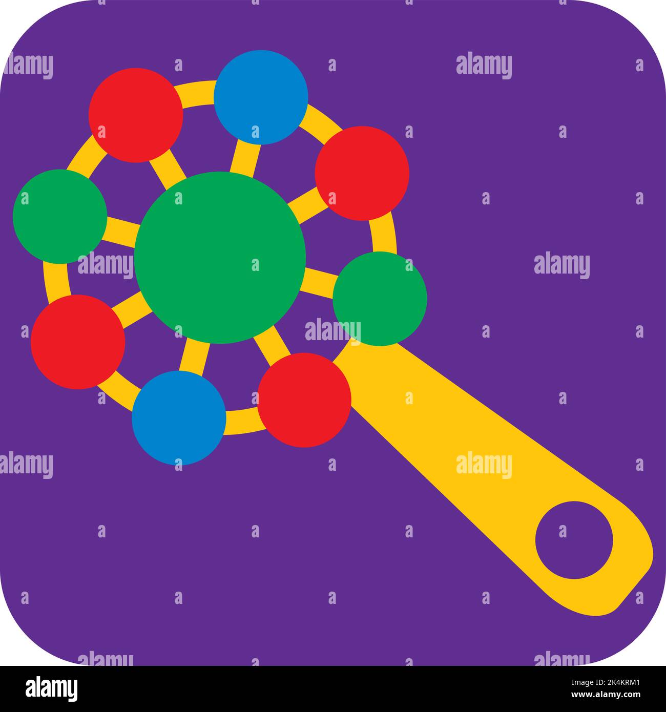 Rattle toy vector vectors hi-res stock photography and images - Alamy