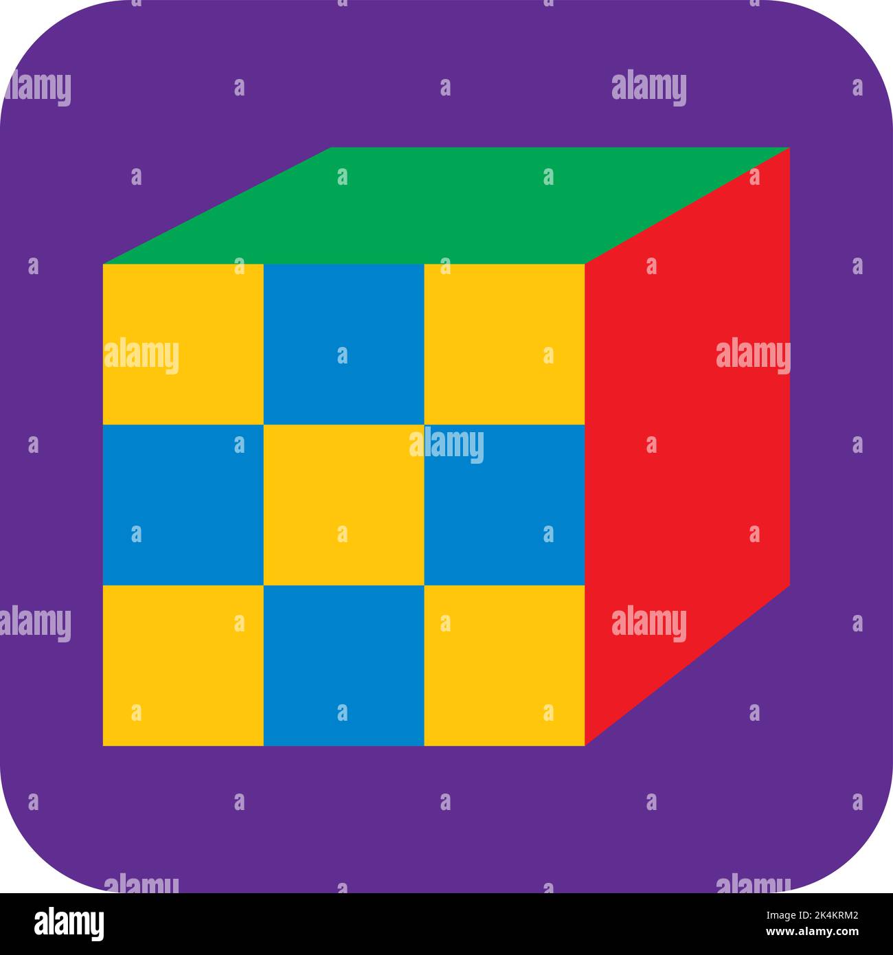 Boy cube Stock Vector Images - Alamy