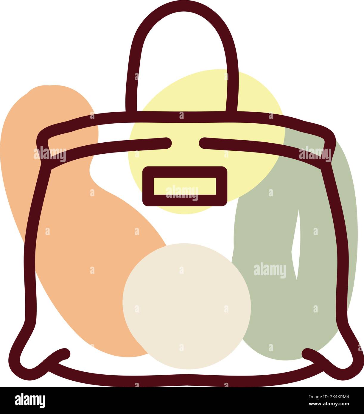 Womans hobo bag, illustration, vector on a white background Stock ...