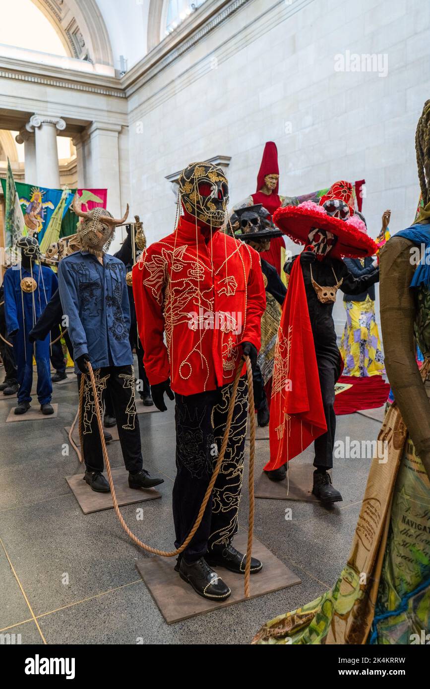 3 October 2022: Hew Locke: The Procession at Tate Britain London Stock ...