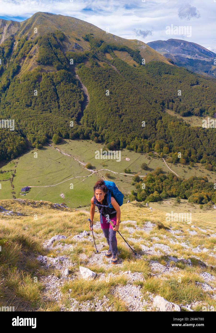 Monte Corvo (Italy) - High peak in the mountain range named Gran Sasso ...