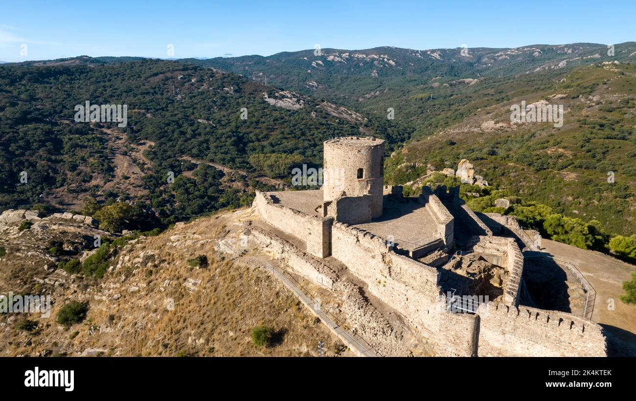 views of the castle of Jimena de la Frontera in the natural park of Los ...