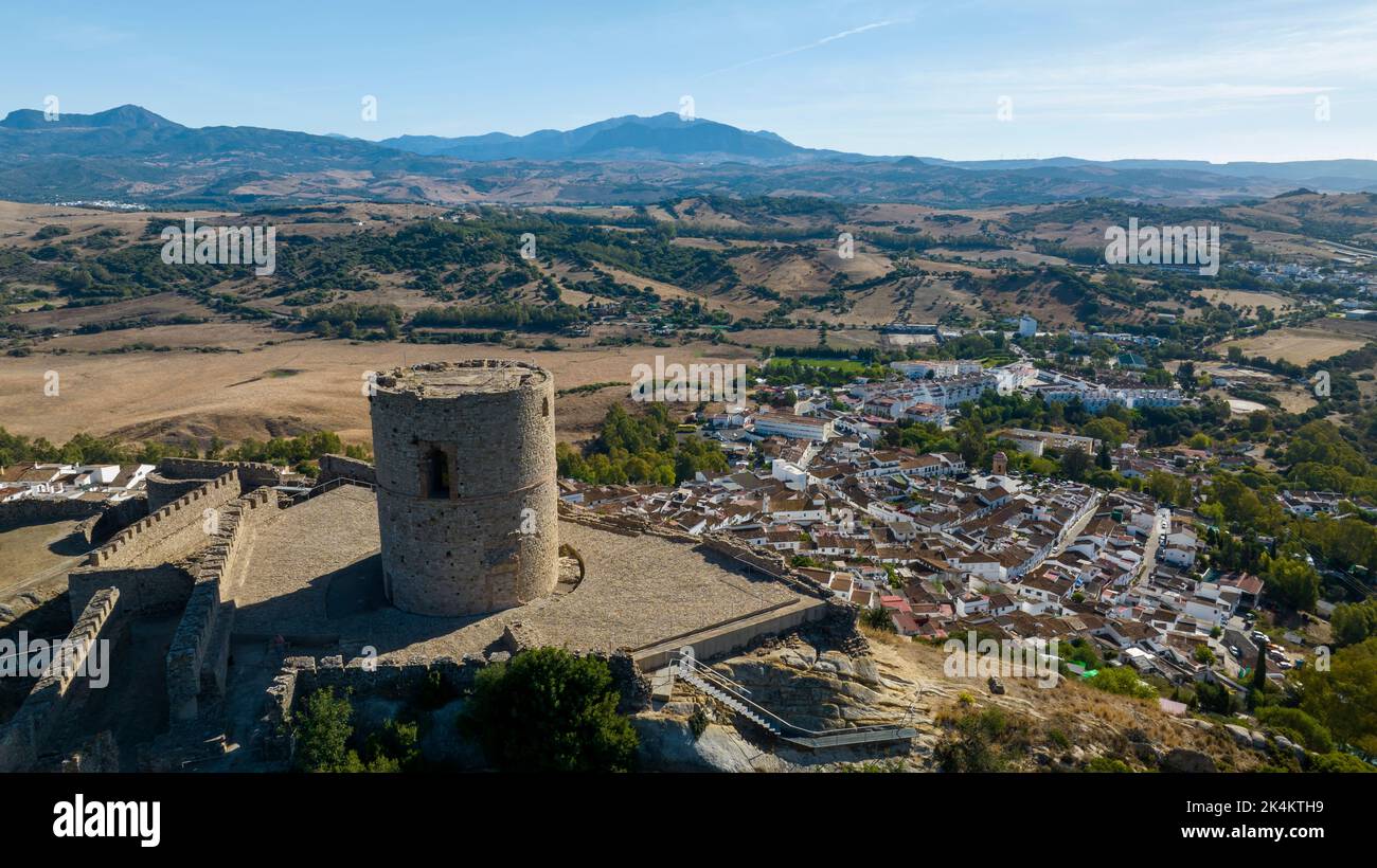 views of the beautiful municipality of Jimena de la Frontera in the ...