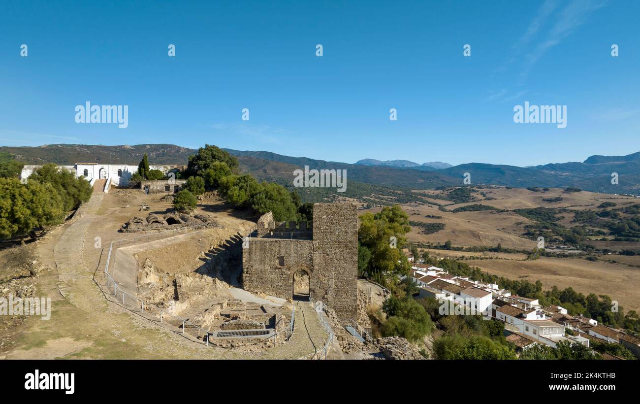 views of the castle of Jimena de la Frontera in the natural park of Los ...