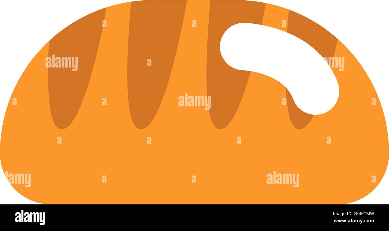 Bakery bread, illustration, vector on a white background Stock Vector ...