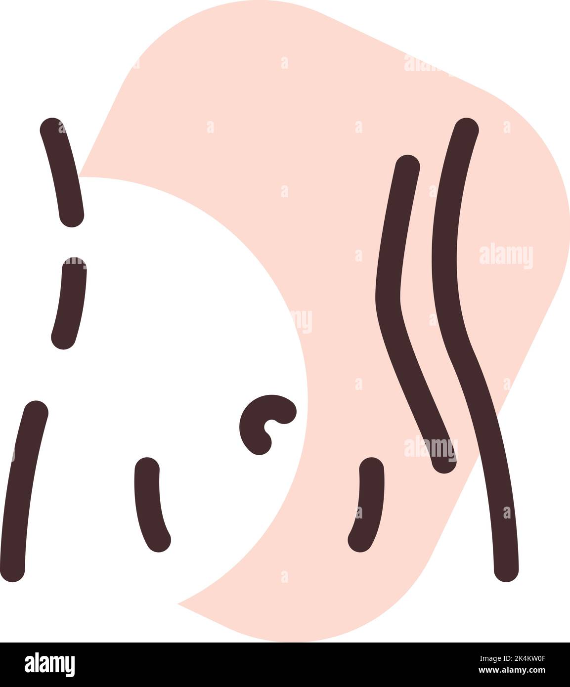 Female tummy, illustration, vector on a white background Stock Vector ...