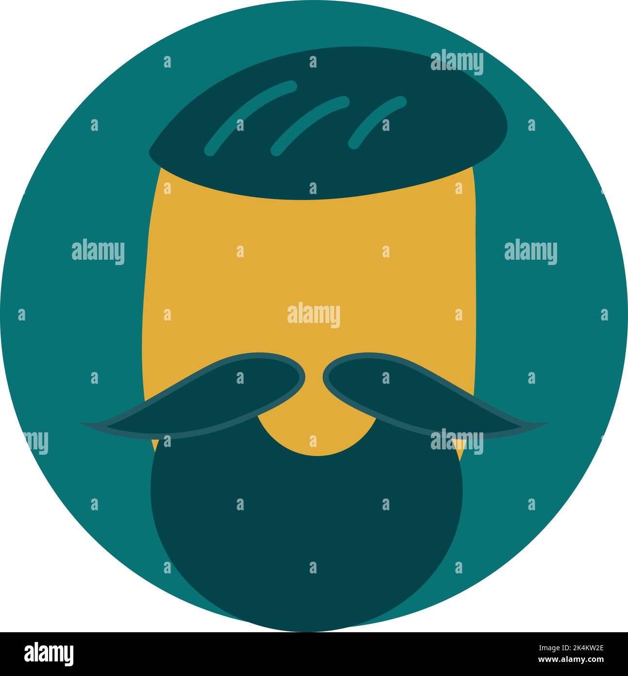 Hippie face black and white Cut Out Stock Images & Pictures - Alamy