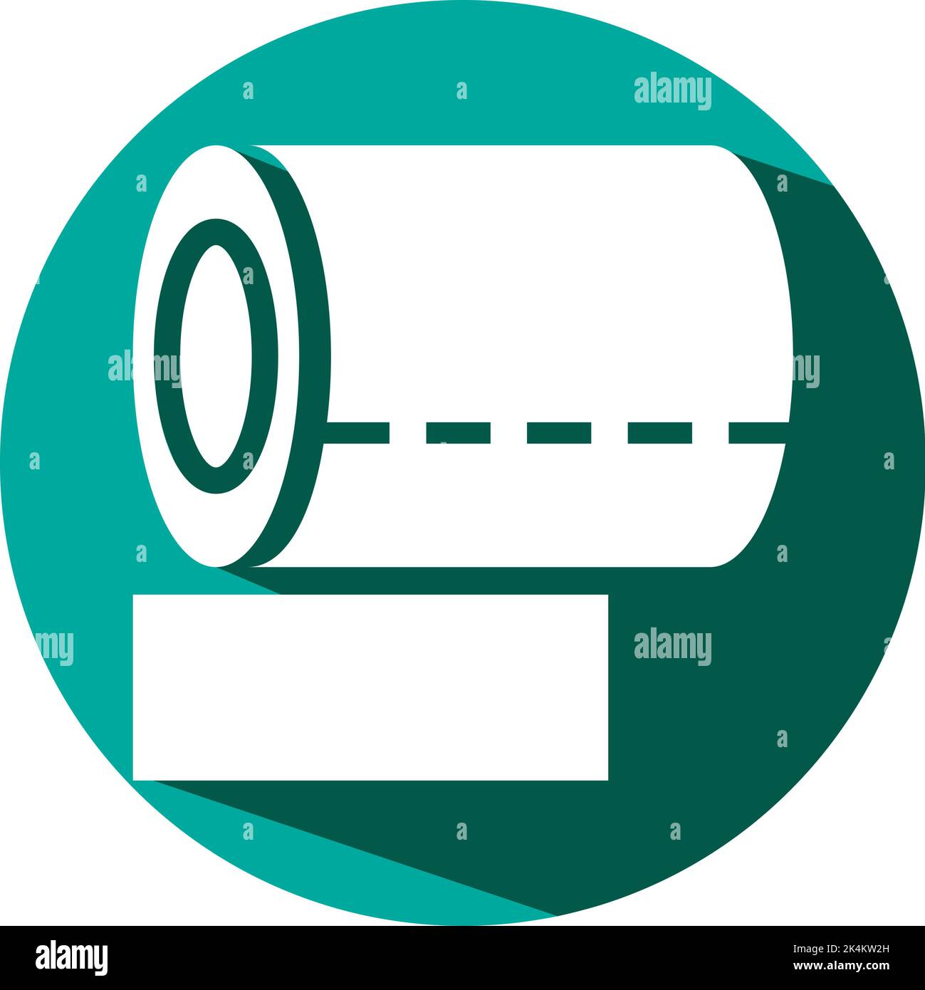 Toilet paper roll, illustration, vector on a white background Stock ...