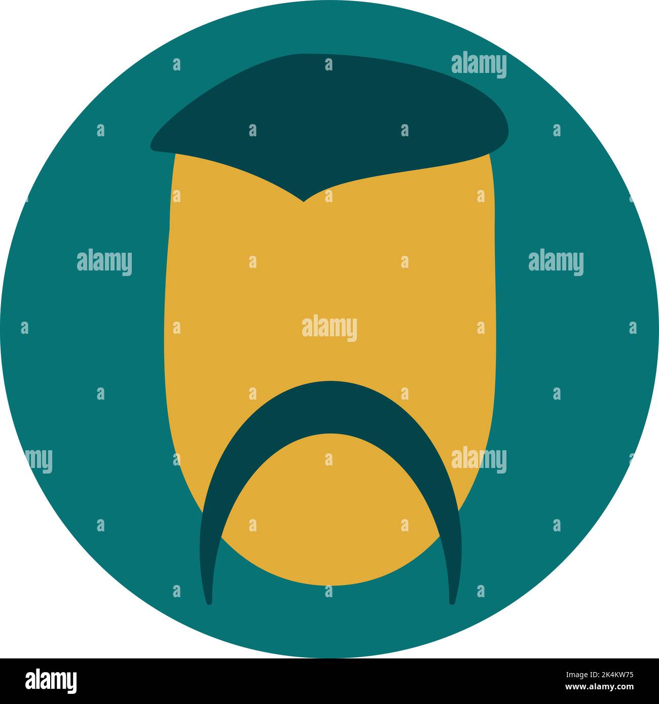 Sad with a beard Stock Vector Images - Alamy