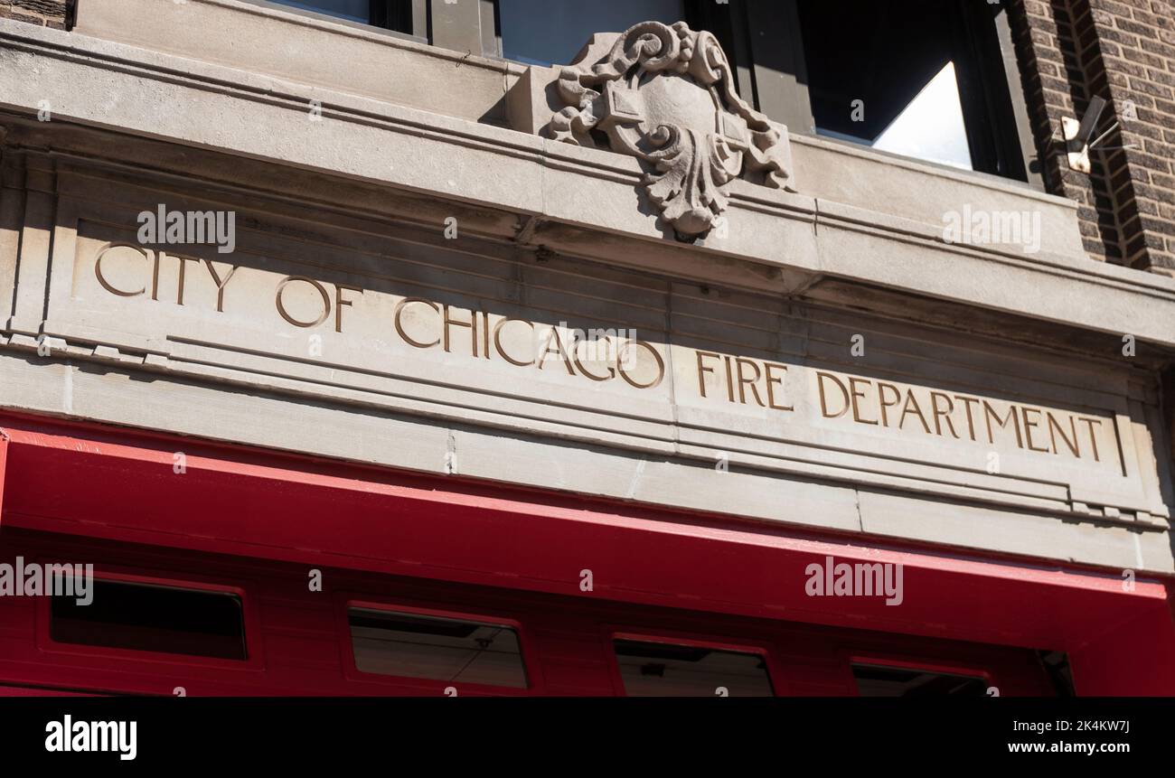 Chicago - Circa October 2022: Chicago Fire Department station in ...