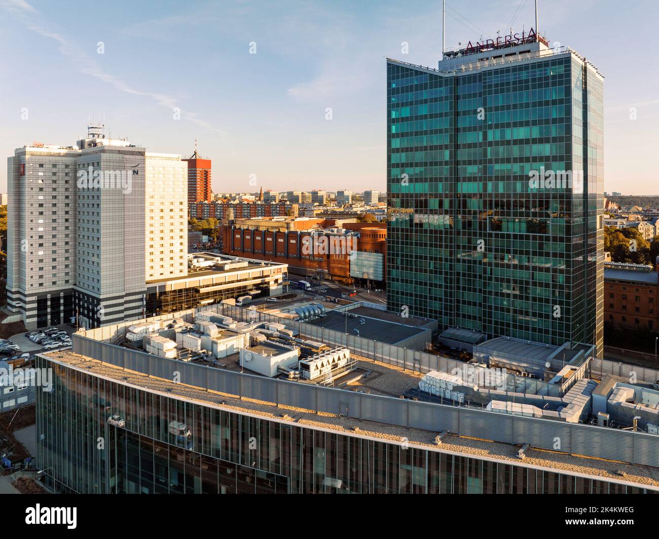 Aerial View of Modern District of Poznan. Greater Poland Voivodeship ...