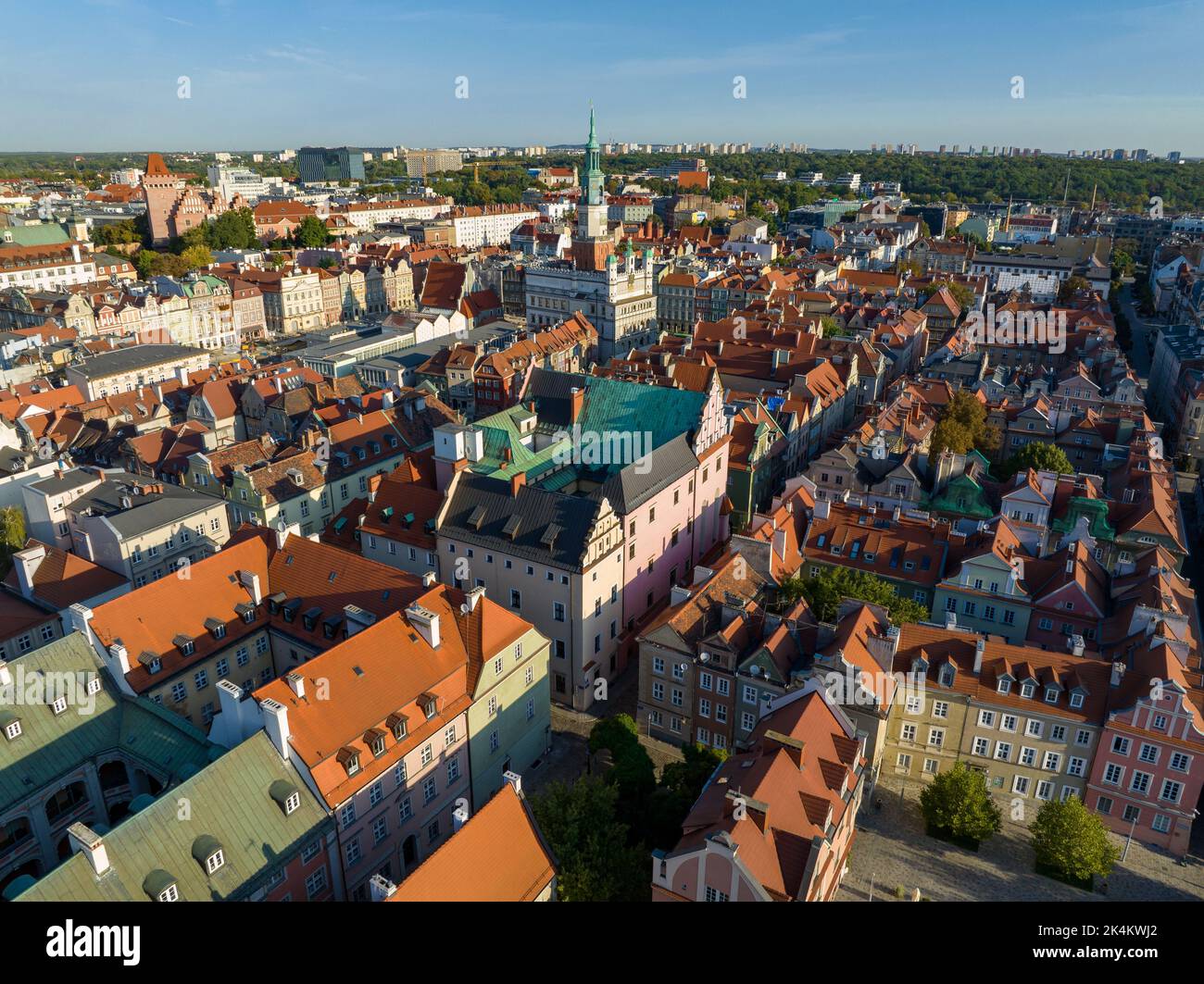 Aerial View of Modern District of Poznan. Greater Poland Voivodeship ...