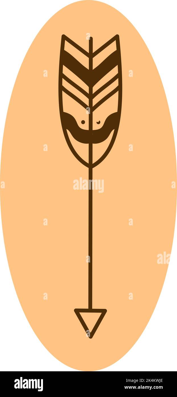 Sharp arrow, illustration, vector on a white background Stock Vector ...