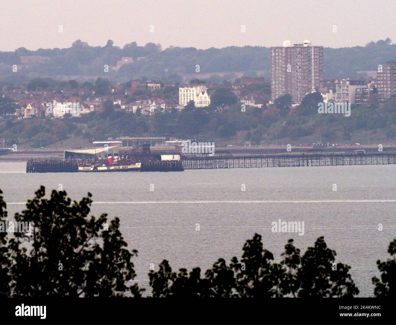 Warden Bay, Kent, UK. 3rd Oct, 2022. The world's last seagoing paddle ...