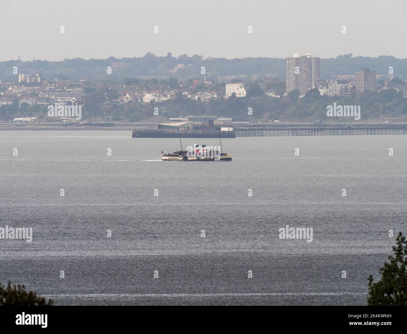 Warden Bay, Kent, UK. 3rd Oct, 2022. The world's last seagoing paddle ...