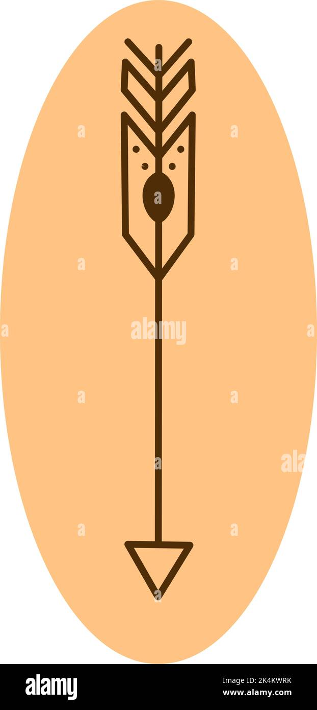 Battle arrow, illustration, vector on a white background Stock Vector ...