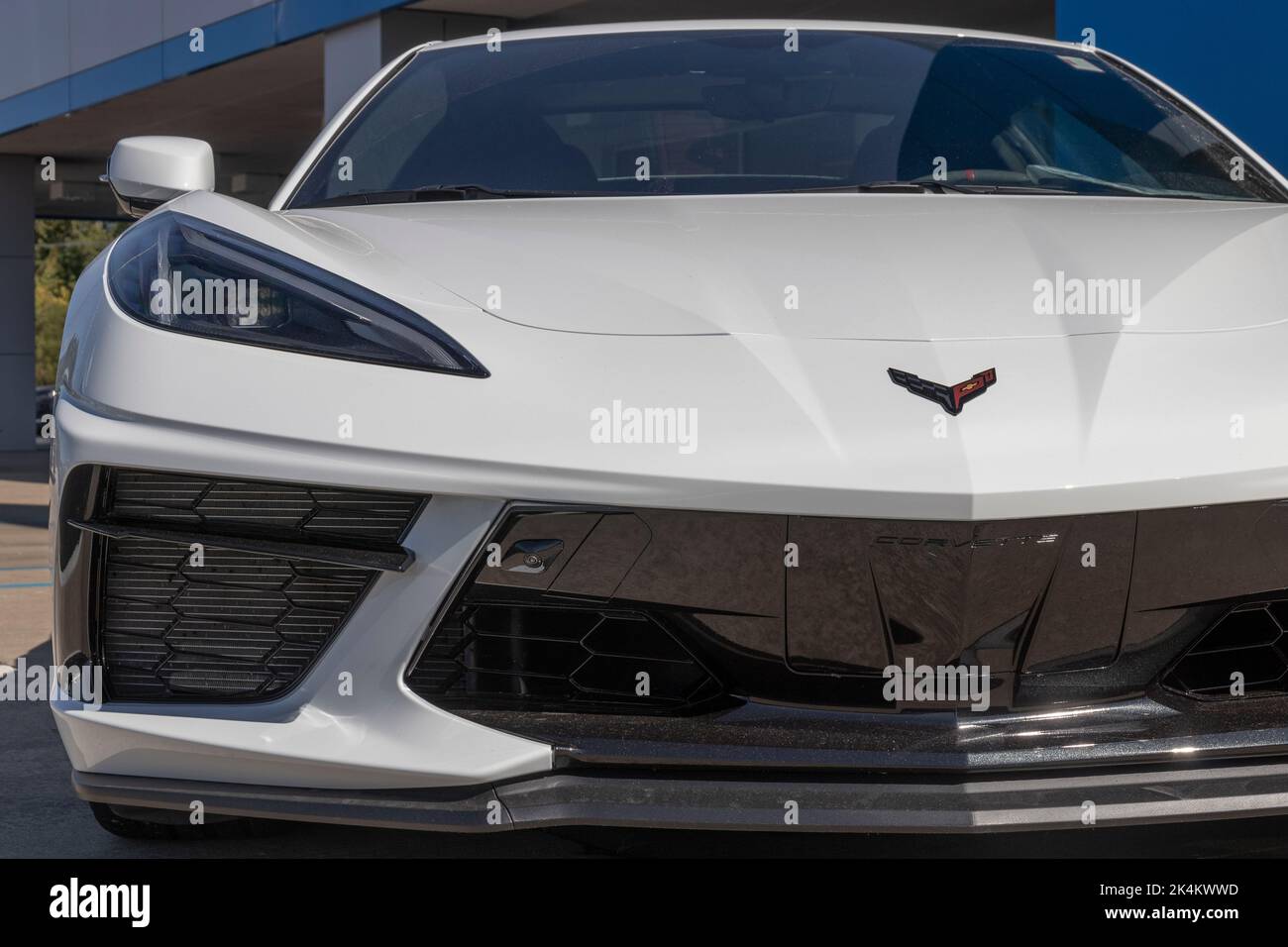 Kokomo - Circa October 2022: Chevrolet Corvette display at a dealership ...
