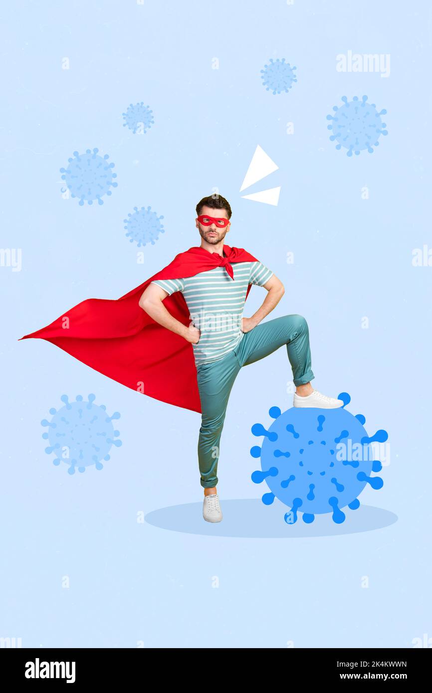 Collage 3d image of pinup pop retro sketch of funny funky serious ...