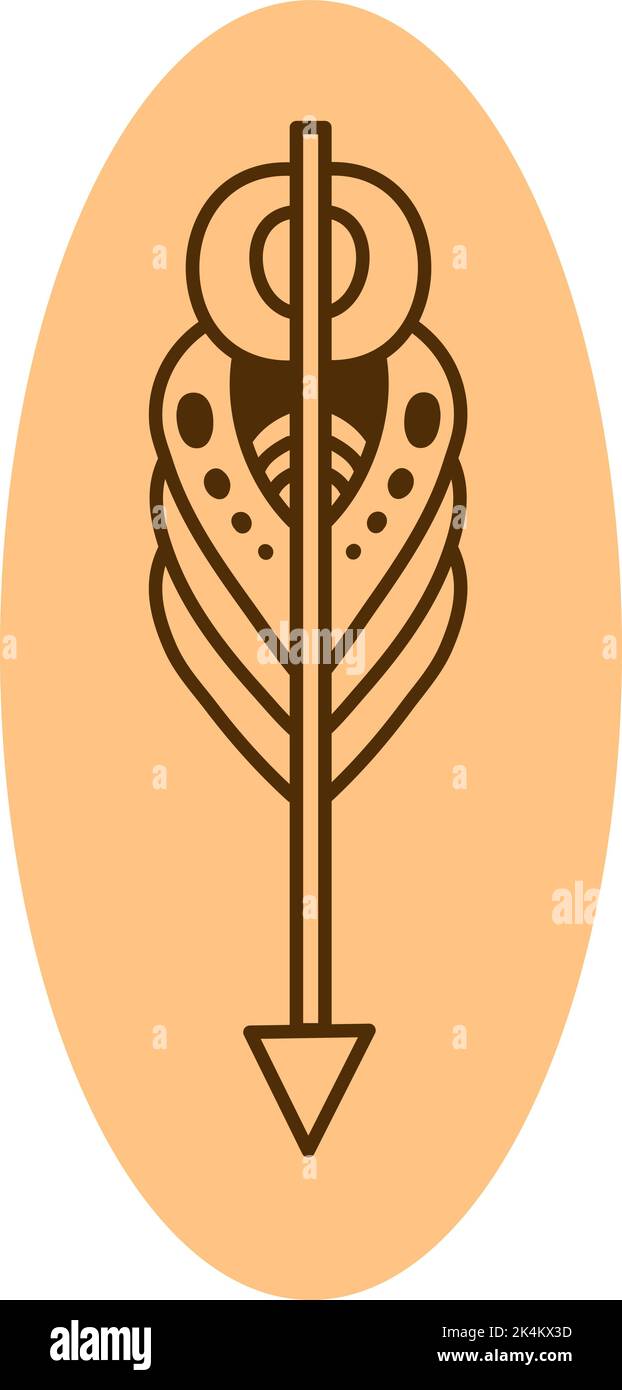 Beautiful arrow, illustration, vector on a white background Stock ...