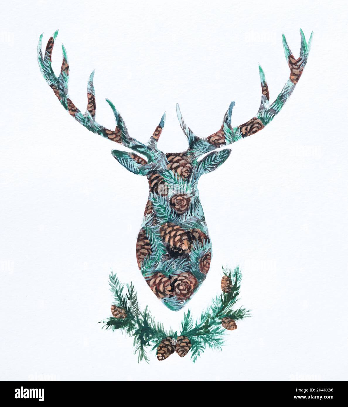 Reindeer Antlers Drawing