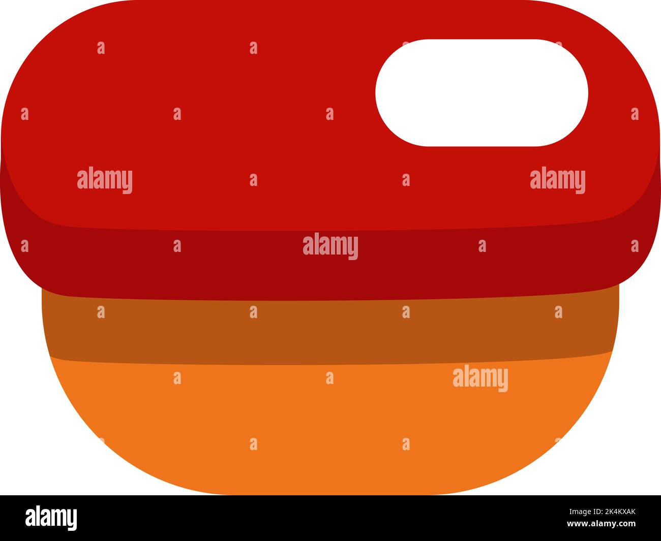 Cherry red cake, illustration, vector on a white background Stock ...