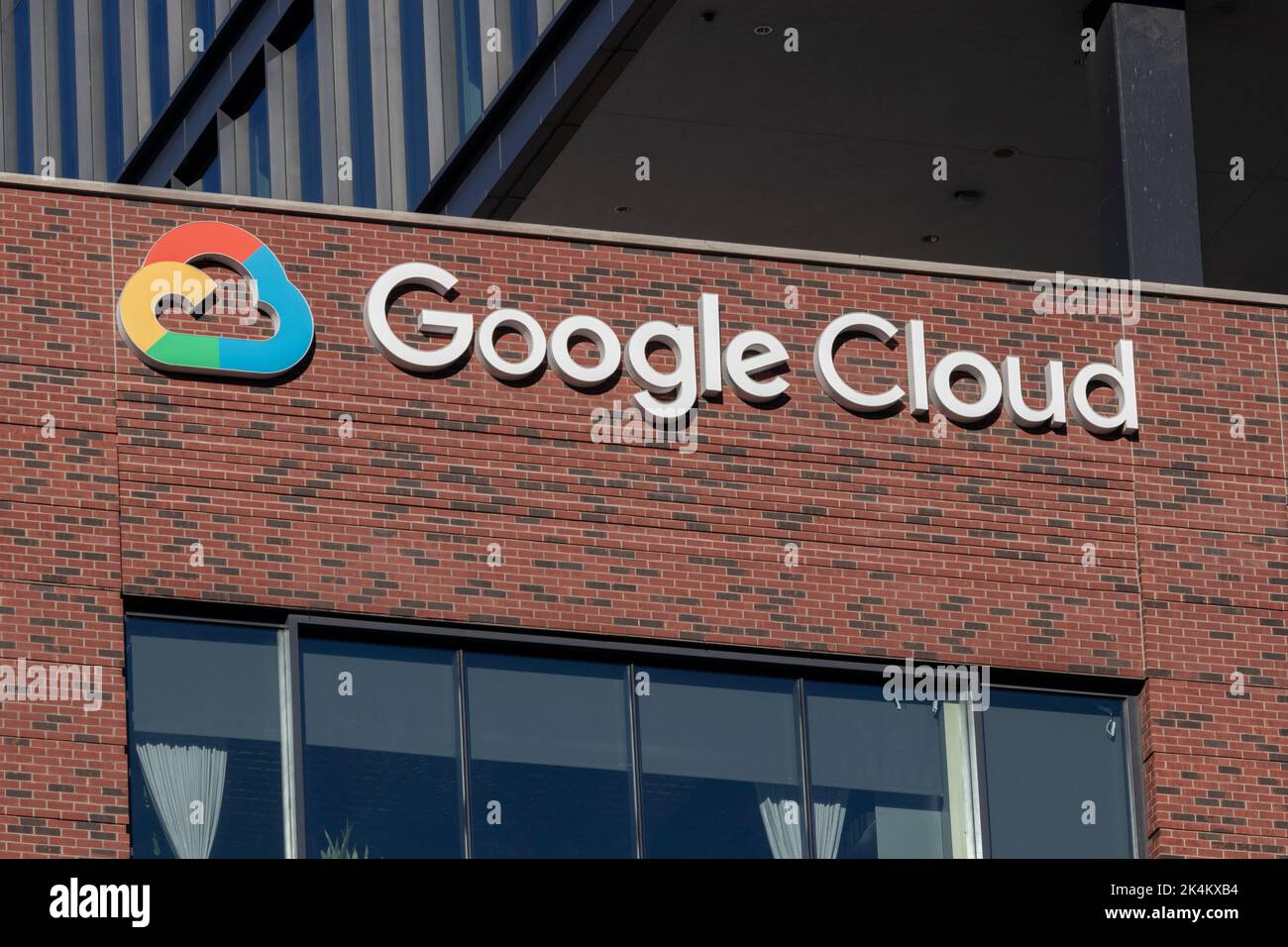 Chicago - Circa October 2022: Google Cloud office. Google is a ...