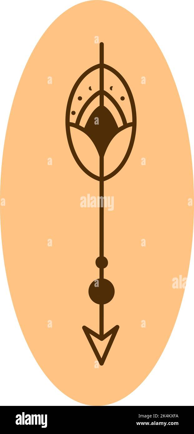 Western arrow, illustration, vector on a white background Stock Vector ...